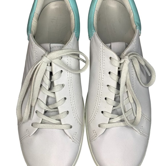 Ecco | Shoes | Ecco Light Grey Leather Sneaker Size 8 | Poshmark